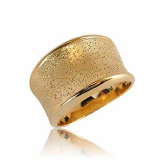 Charles Garnier Concave Ring in Sterling Silver with 18K Gold Plate ...