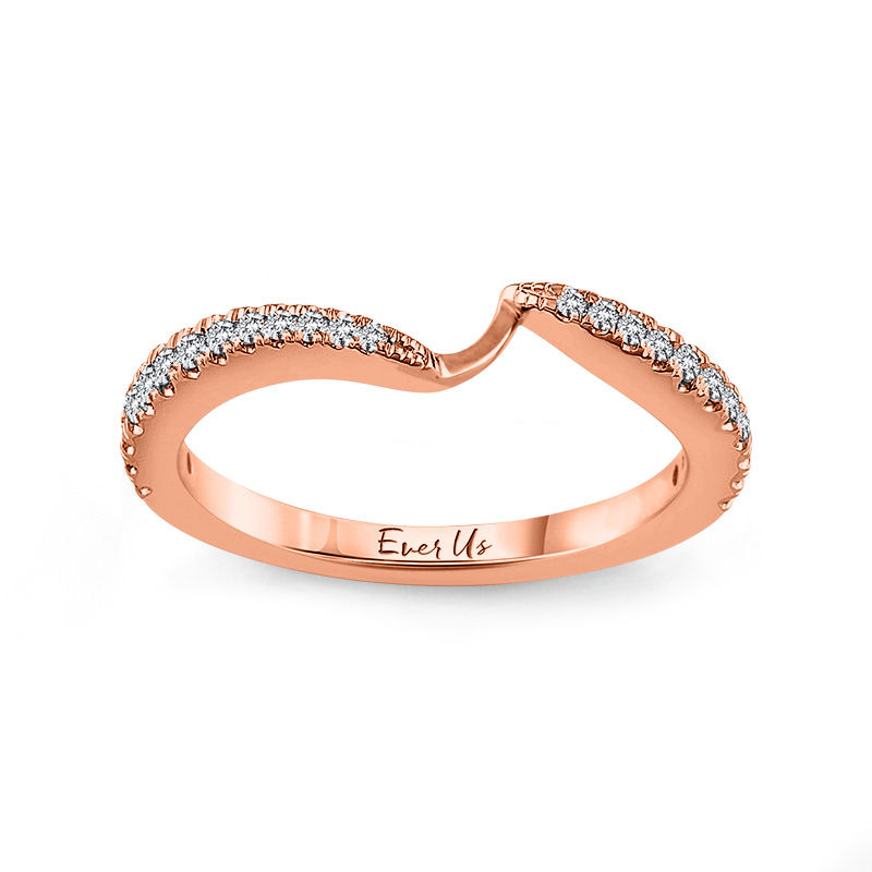 Ever Us 1 5 CT. T.W. Diamond Contour Band in 14K Rose Gold