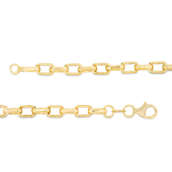 Made in Italy Men's Square Link Chain Necklace in 14K Gold - 22 ...
