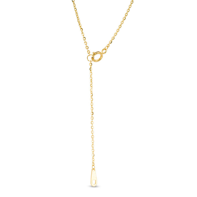 Mirror Disc "Y" Necklace in 10K Gold | Zales Outlet