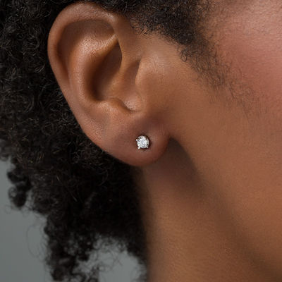 1/5 CT. T.W. Diamond Solitaire Stud Earrings in Sterling 1/5 CT. T.W. Diamond Solitaire Stud Earrings in Sterling