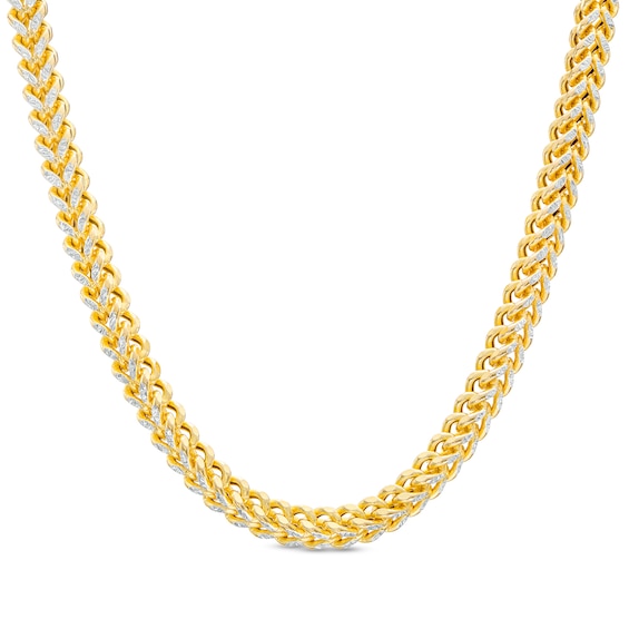 Italian Gold Men's 100 Gauge Diamond-Cut Reversible Franco Snake Chain ...