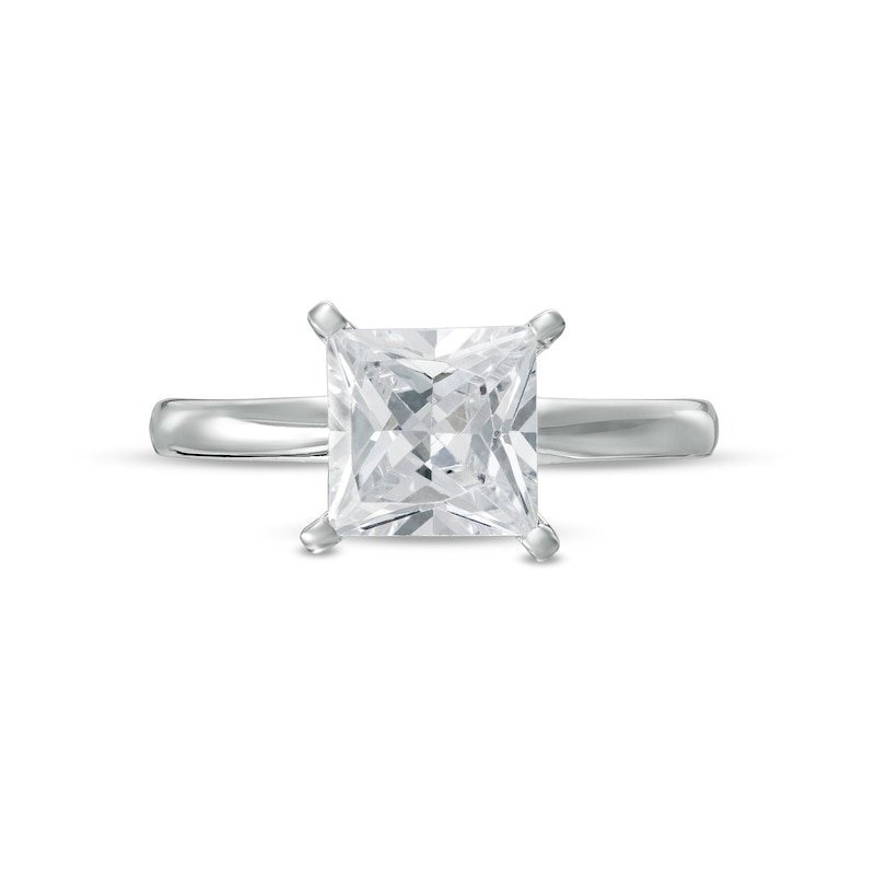2 CT. Certified Princess-Cut Diamond Solitaire Engagement Ring in 14K ...