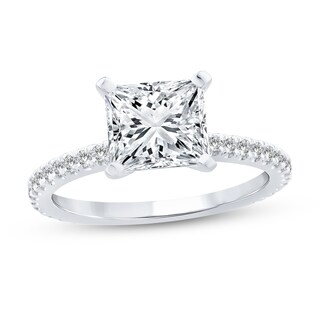 2-5/8 CT. T.W. Princess-Cut Certified Diamond Engagement Ring in 14K ...