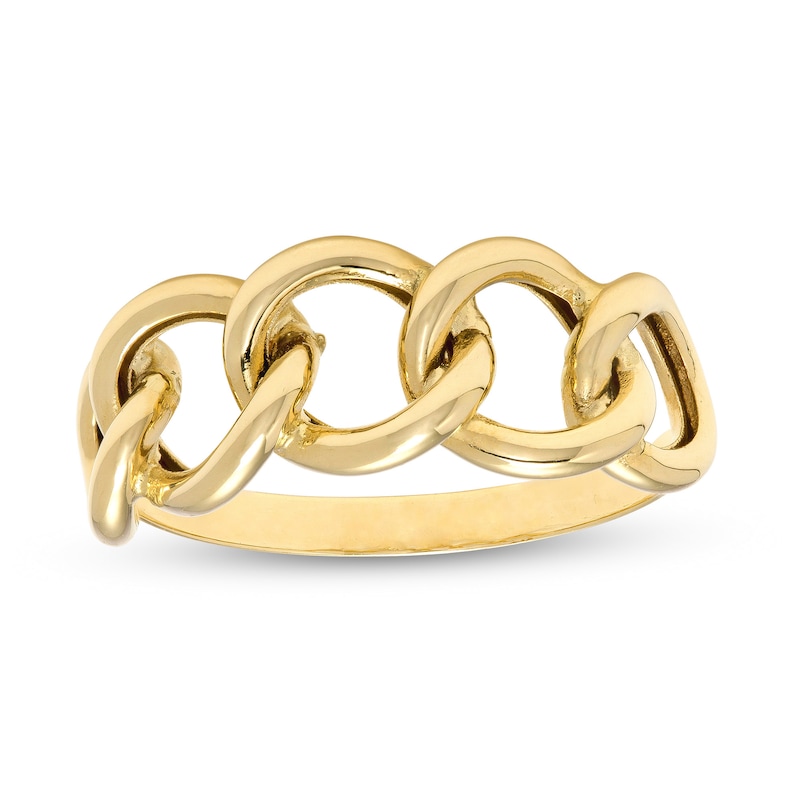 Half Curb Link Ring in 14K Gold - Size 7 | Zales Outlet