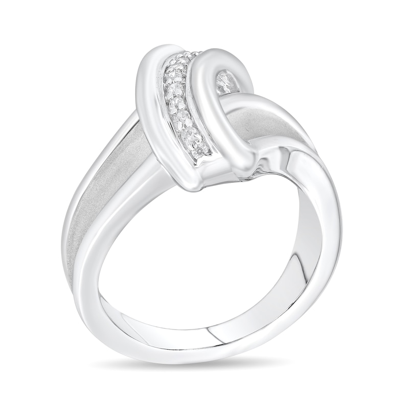 1/15 CT. T.W. Diamond Looped Ring in Sterling Silver | Zales Outlet