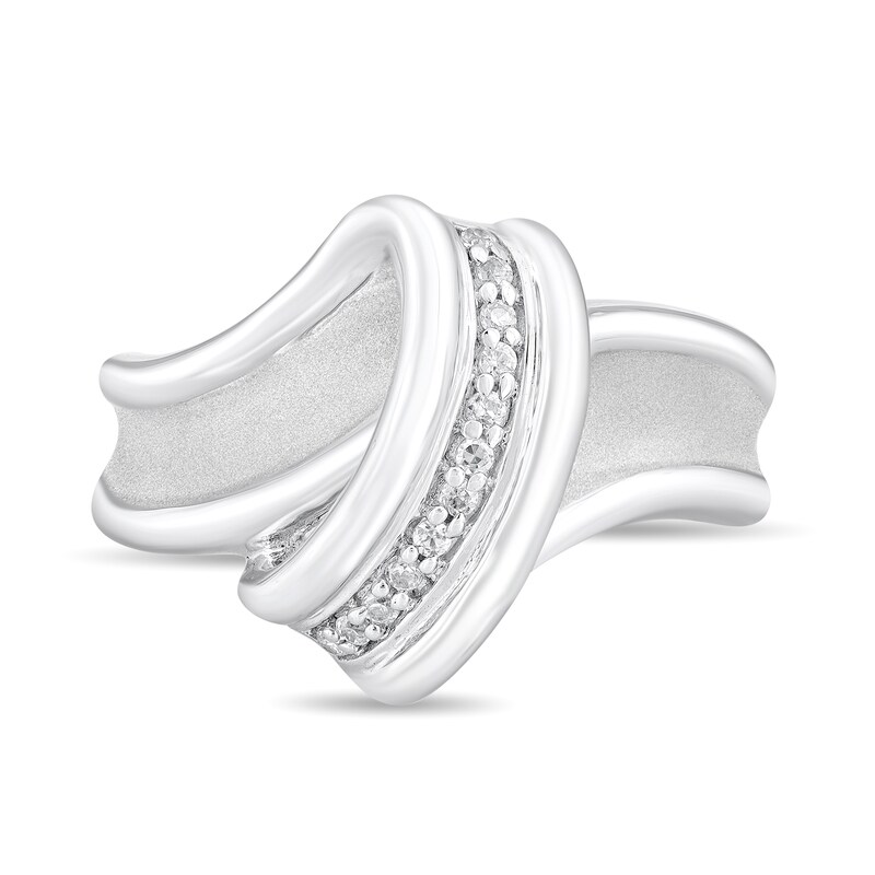 1/15 CT. T.W. Diamond Looped Ring in Sterling Silver | Zales Outlet