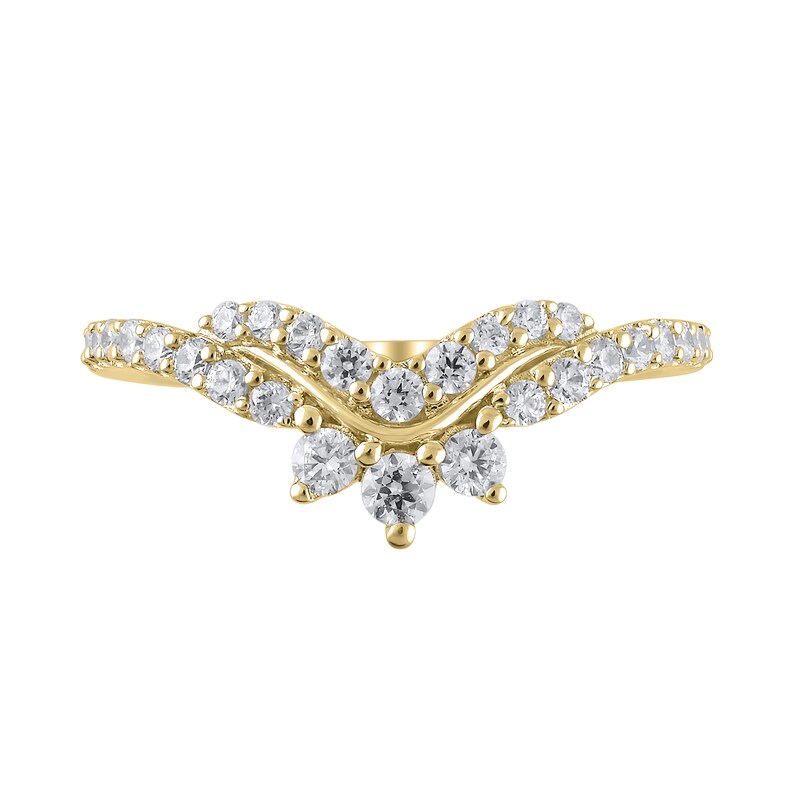 1/2 CT. T.W. Diamond Layered Tiara Contour Band in 14K Gold | Zales Outlet