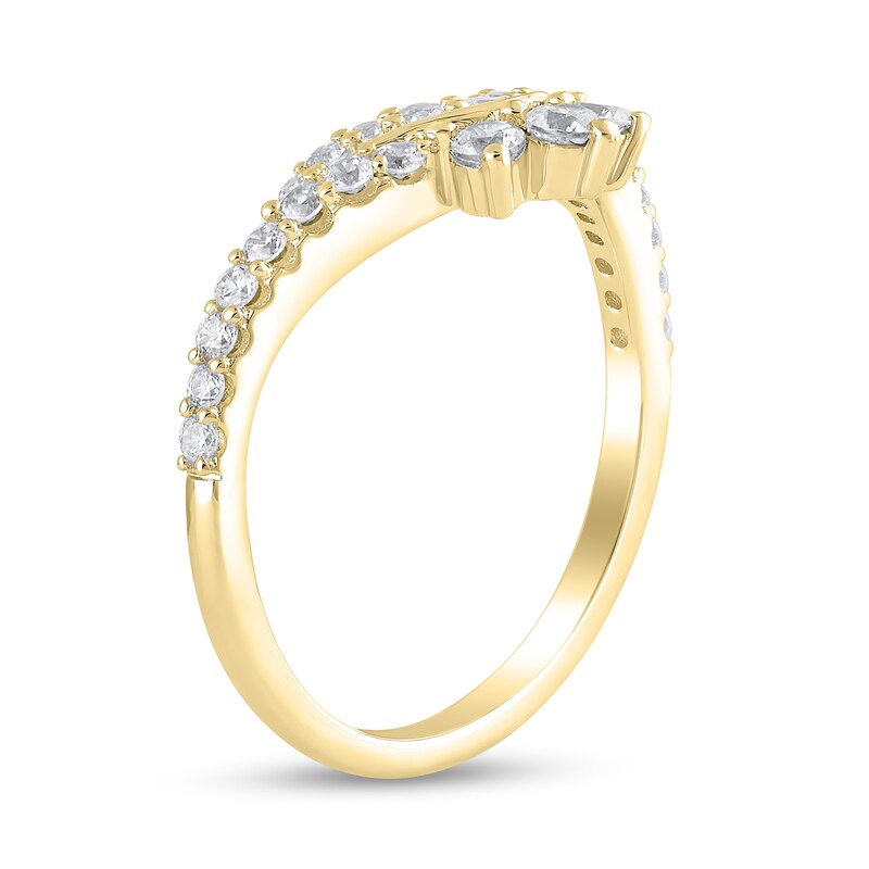1/2 CT. T.W. Diamond Layered Tiara Contour Band in 14K Gold | Zales Outlet