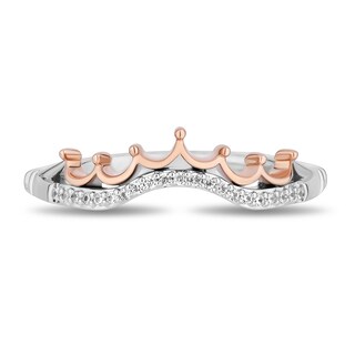Enchanted Disney Belle 1/5 CT. T.W. Diamond Rose and Crown Three Piece ...