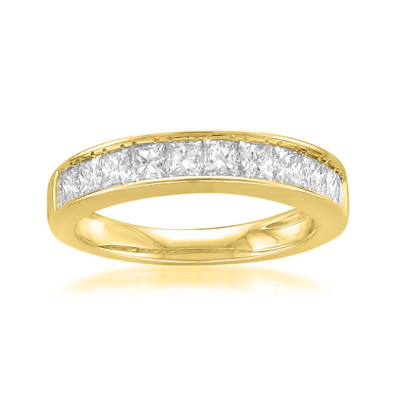 Previously Owned - 1 CT. T.W. Princess-Cut Diamond Anniversary Band in ...